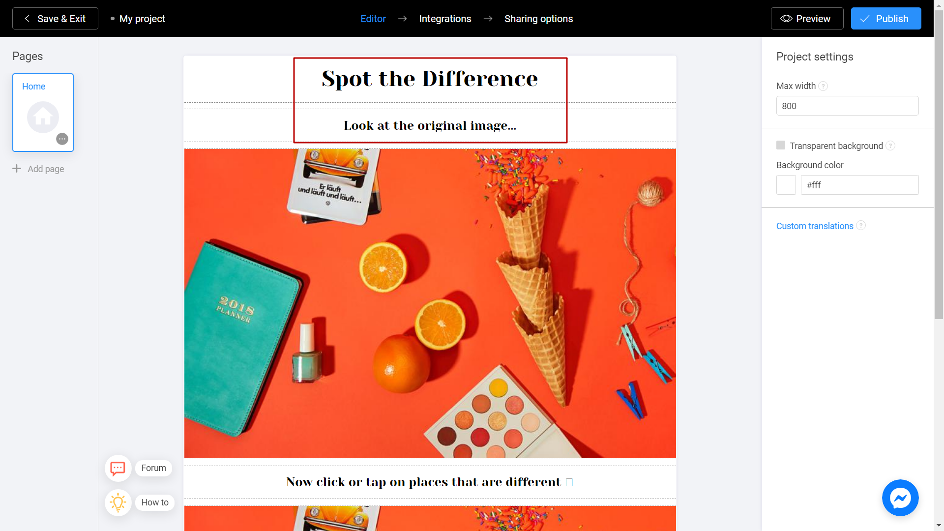 How to Create a Hidden Objects Game on Interacty - Interacty Help Center